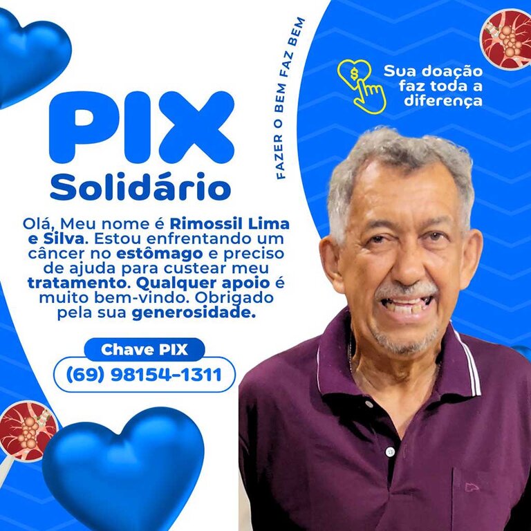 SOLIDARIEDADE: Campanha de PIX solidário para tratamento de Rimossili ...