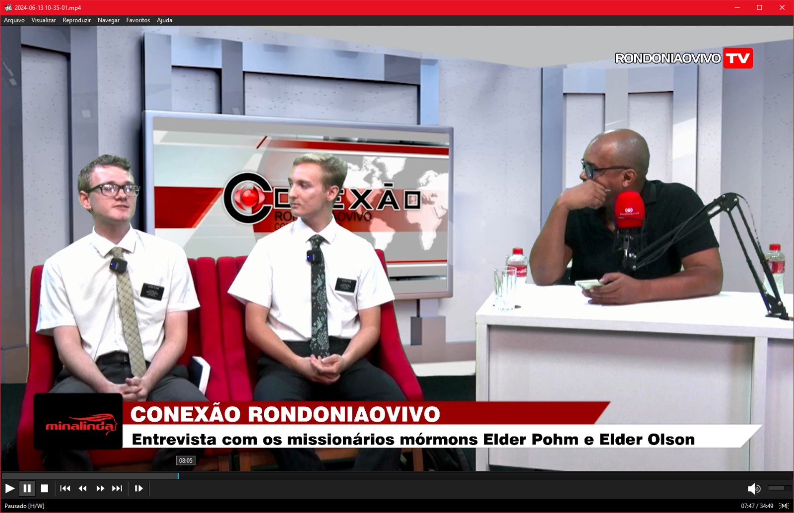 CONEXÃO RONDONIAOVIVO: Missionários élderes Pohm e Olson falam sobre a ...
